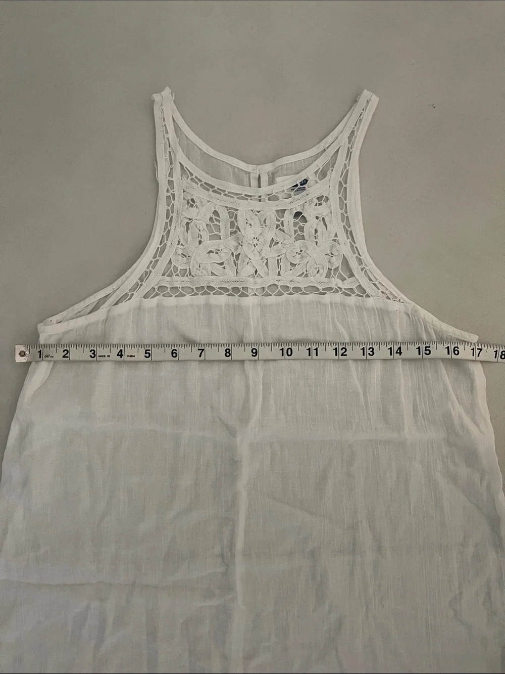 Old Navy | Tops | Old Navy White Crochet Yoke Camisole Tank | Poshmark